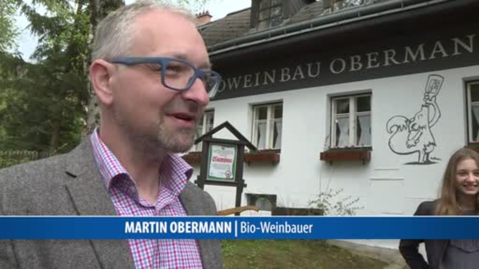 Bio-Weinbauer Martin Obermann zu Royalen Besuch