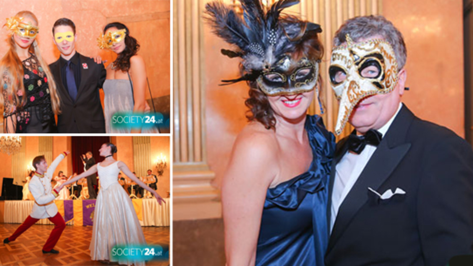 Ausgelassener Maskenball im Palais - oe24.at