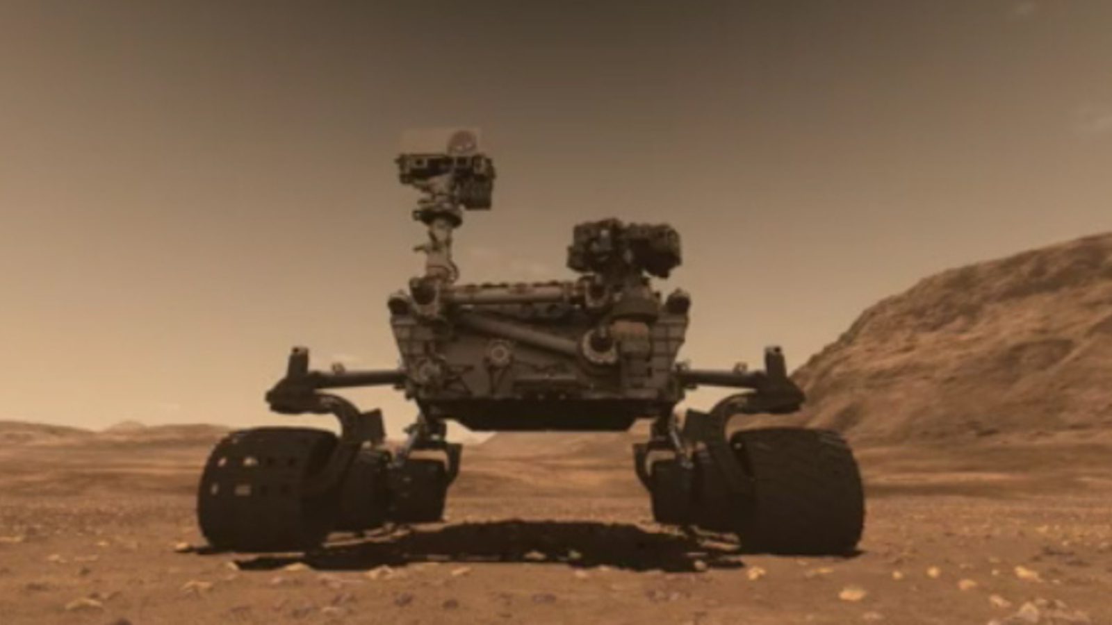 Mars-Rover feuerte mit Laser auf Stein