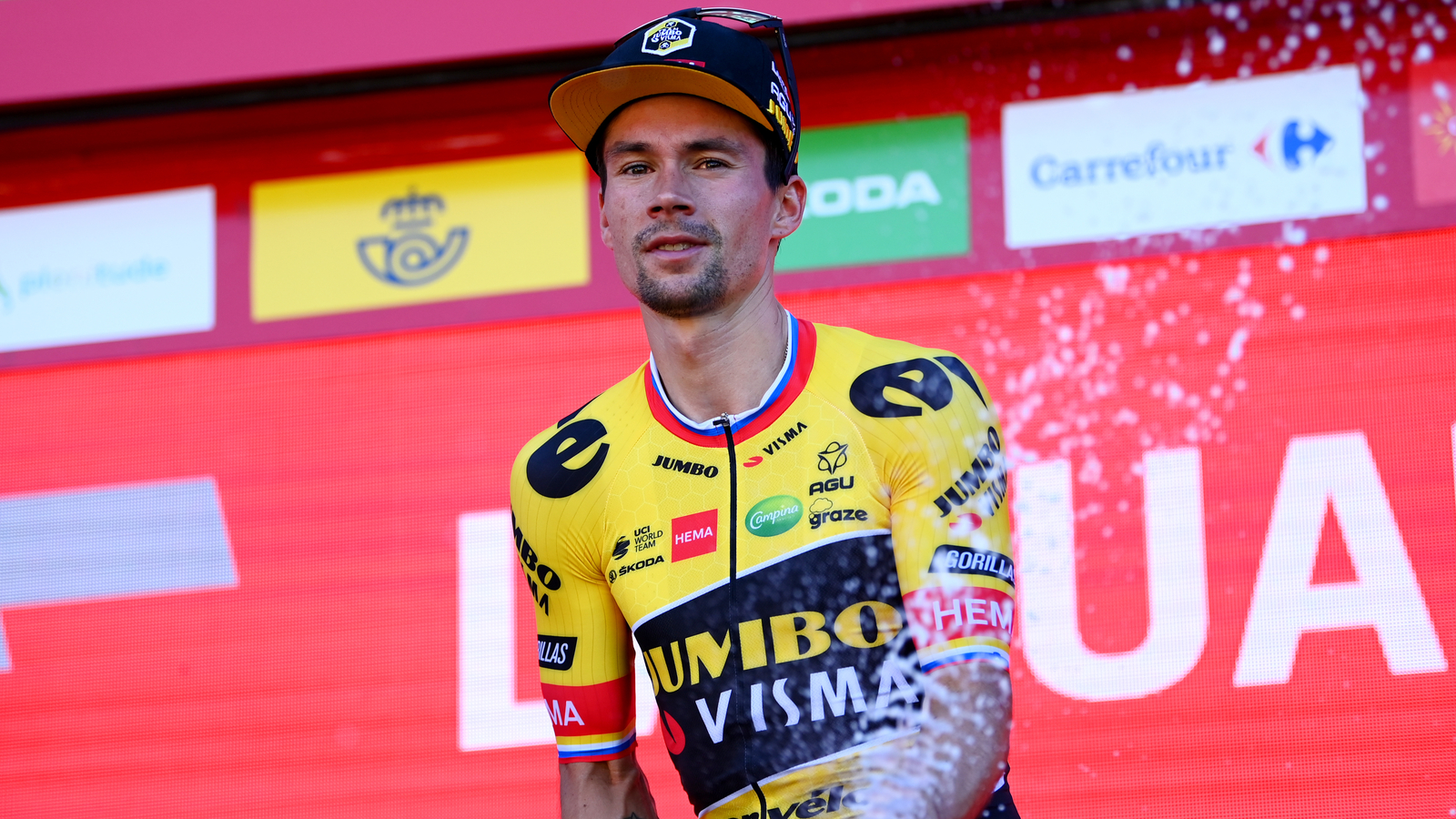 Erster Etappensieg für Titelverteidiger Roglic