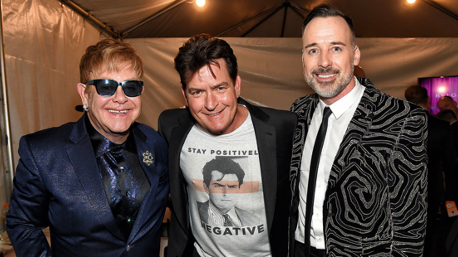 Charlie Sheen mischt Eltons Party auf