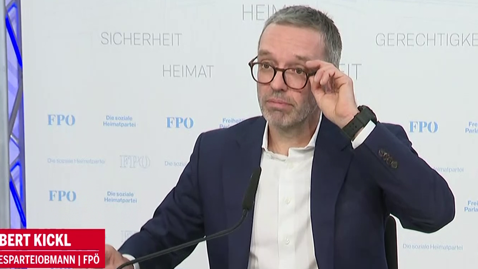 Herbert Kickl erwähnt mehrmals oe24 bei persönlicher Erklärung