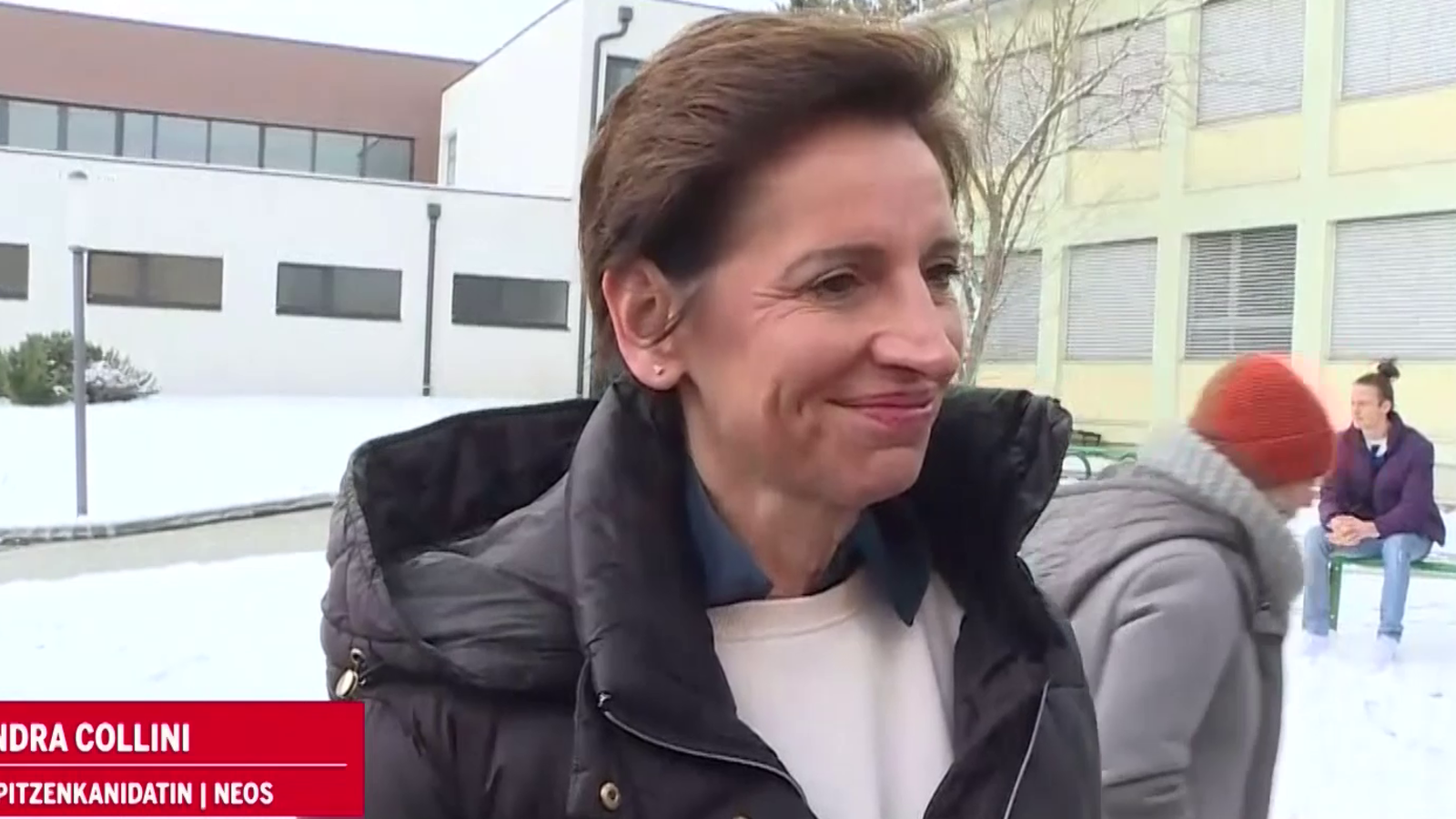 NÖ-Wahl 2023: NEOS-Spitzenkandidatin Indra Collini gibt ihre Stimme ab