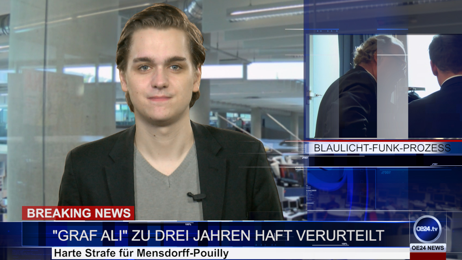News TV: "Graf Ali" zu drei Jahren Haft verurteilt