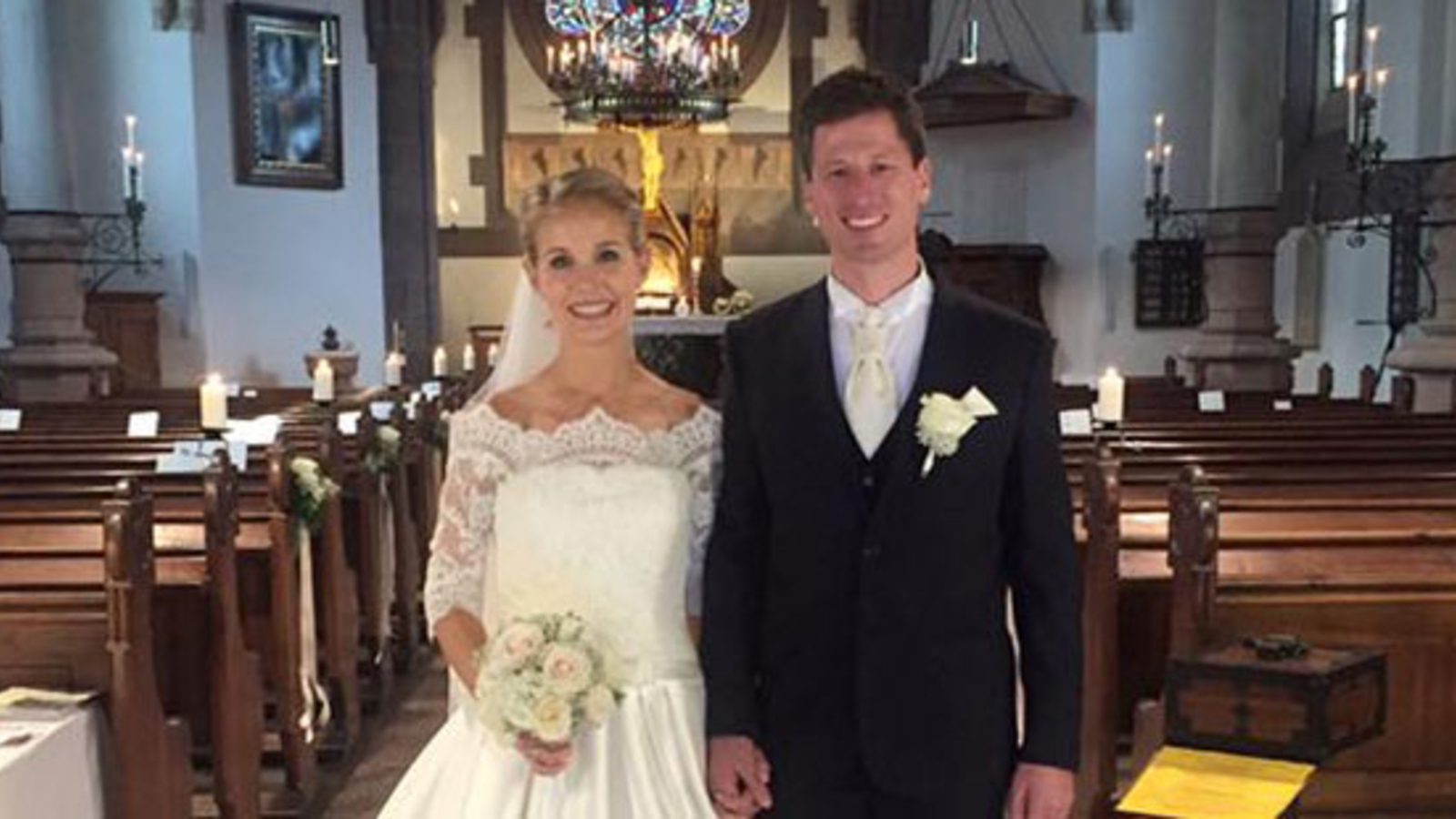 Super-G-Weltmeister Hannes Reichelt heiratete seine Larissa