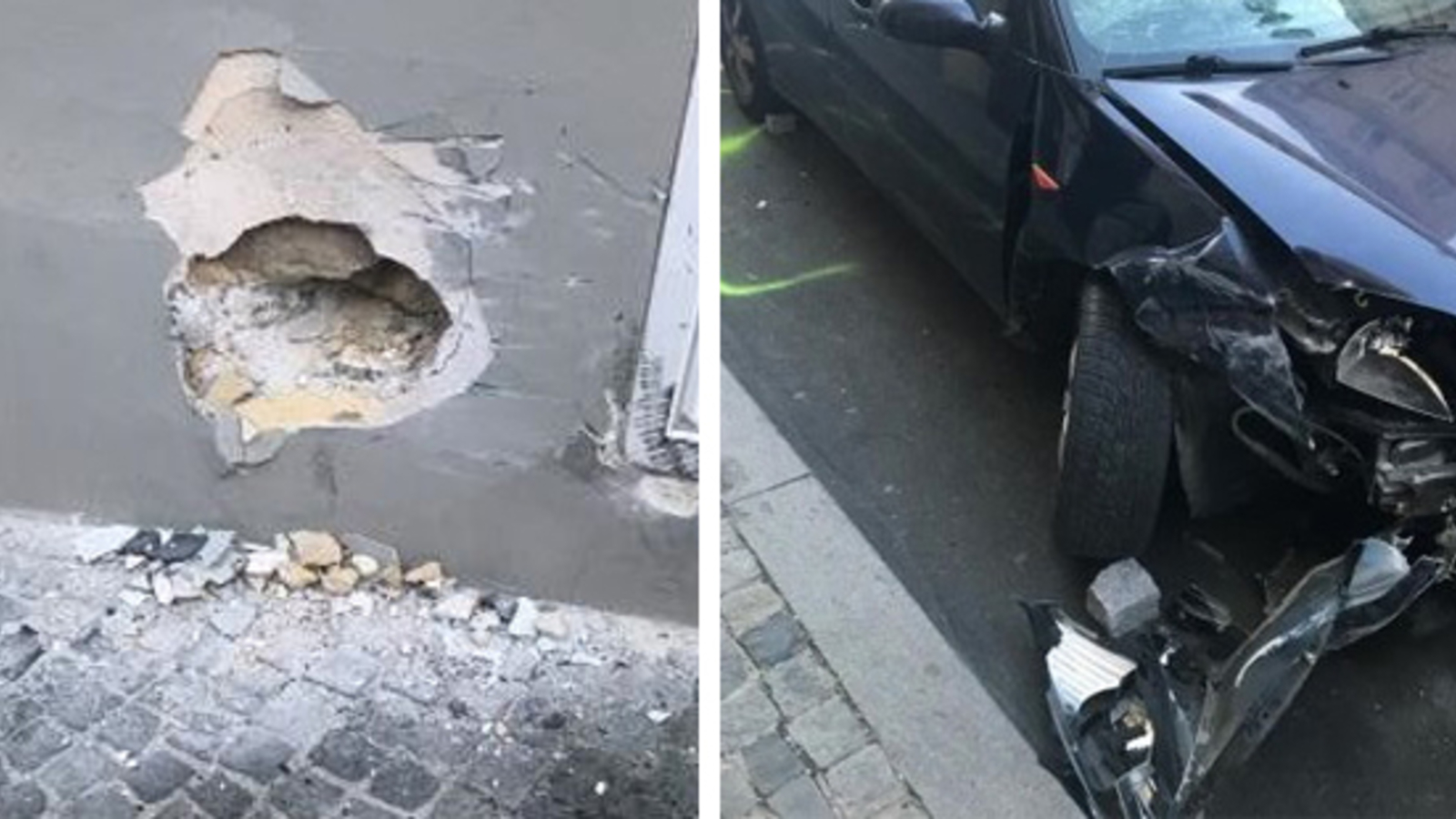 Wien: Auto kracht in Hausmauer