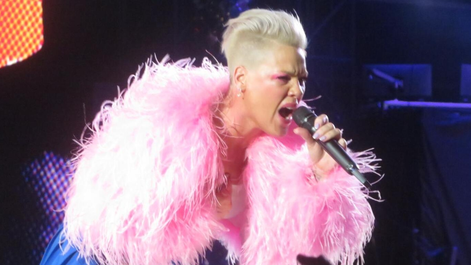 Pink macht Werbung für Rammstein auf Konzert & Fans schweigen eisig