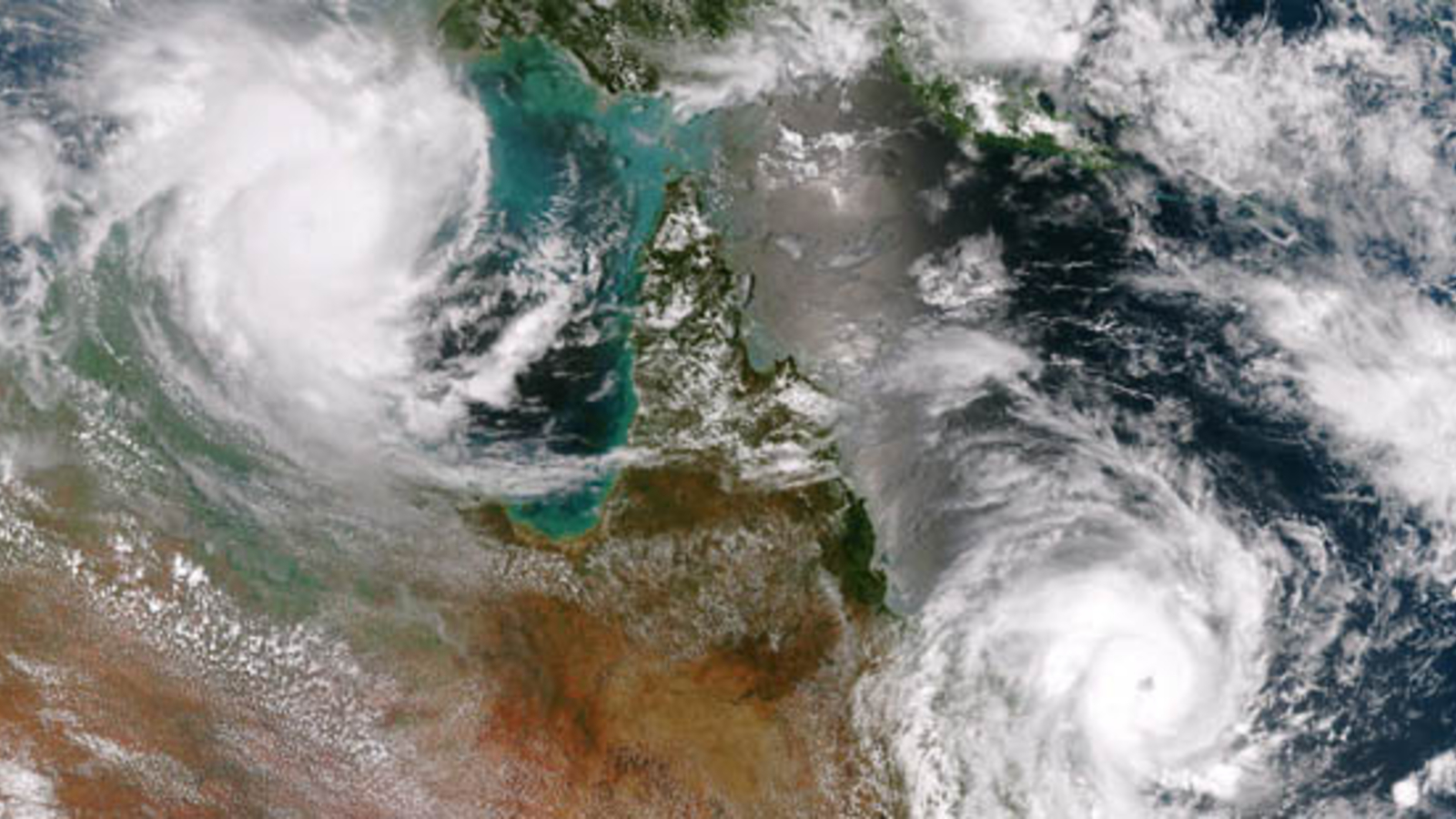 Zyklone zogen über Australien