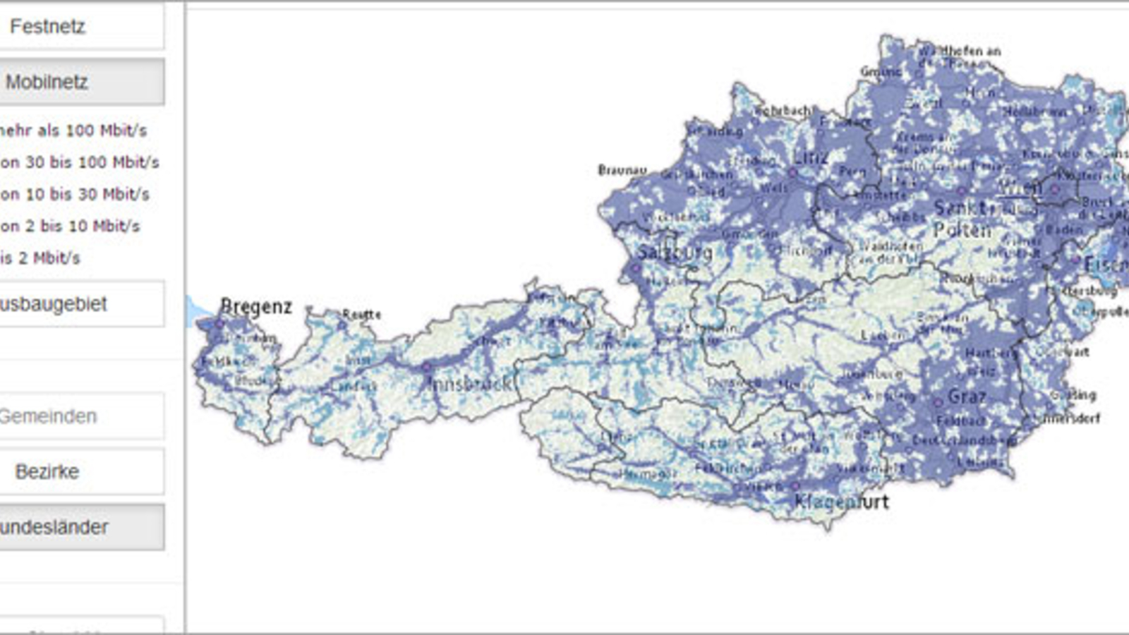Karte zeigt, wie schnell Ihr Internet ist - Interaktiver Breitbandatlas