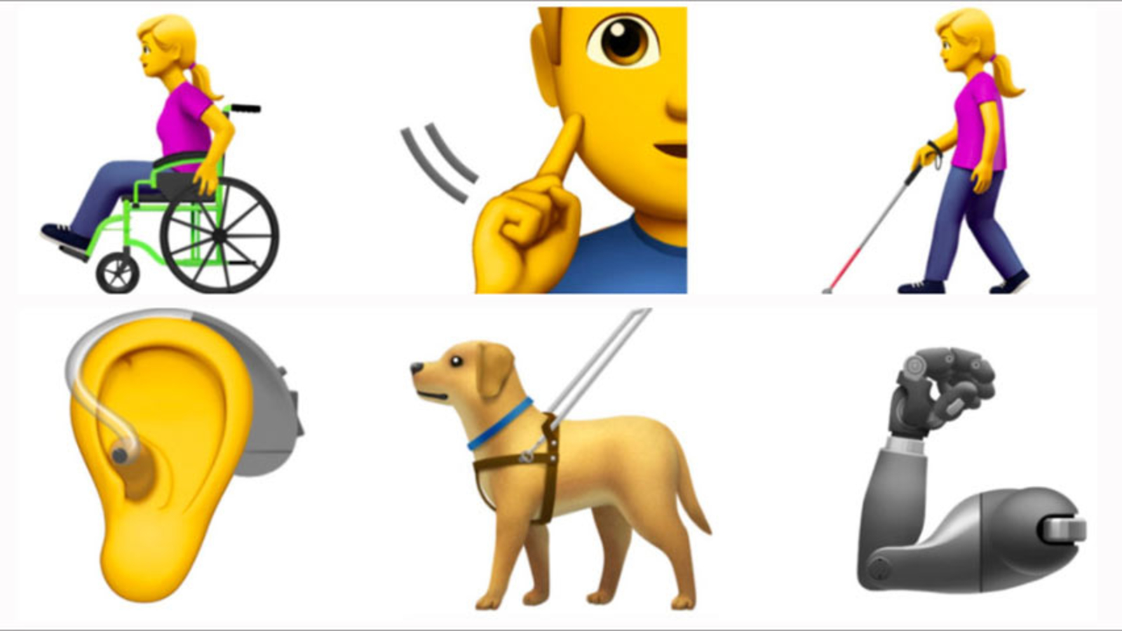 Bald kommen Rollstuhl-Emoji und Co - Symbole zeigen Menschen mit ...