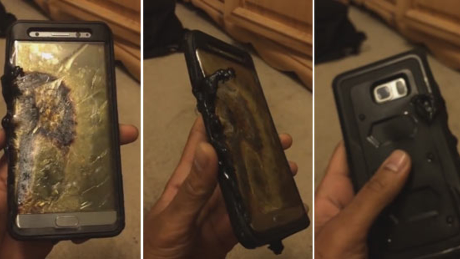 Video zeigt explodiertes Galaxy Note 7