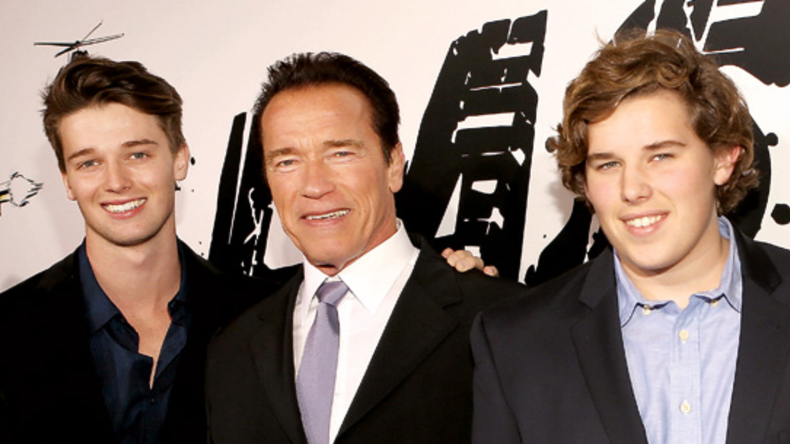 Papa Arnie feiert mit Kids Premiere