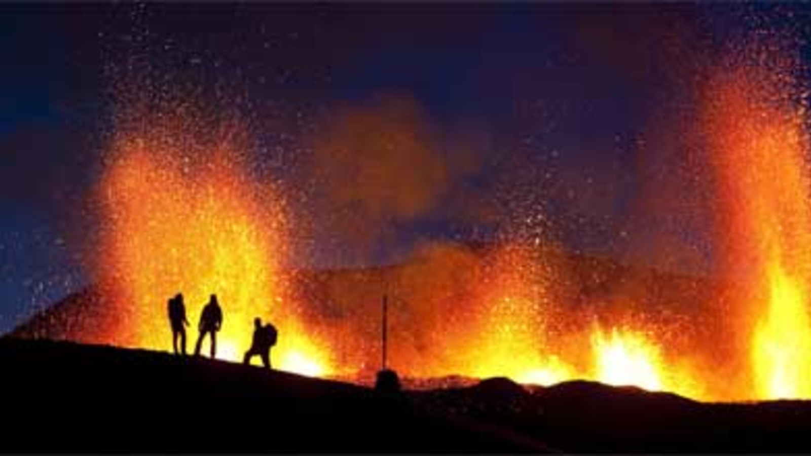 Vulkan-Touristen stürmen Island