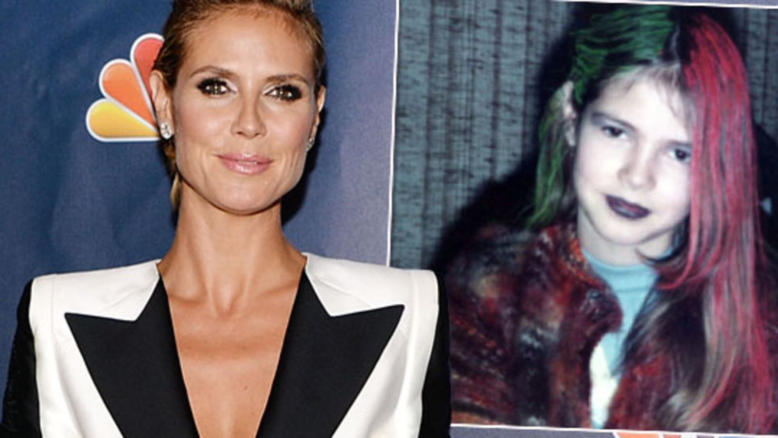 Heidi Klum als Kind: Freche Punkerin