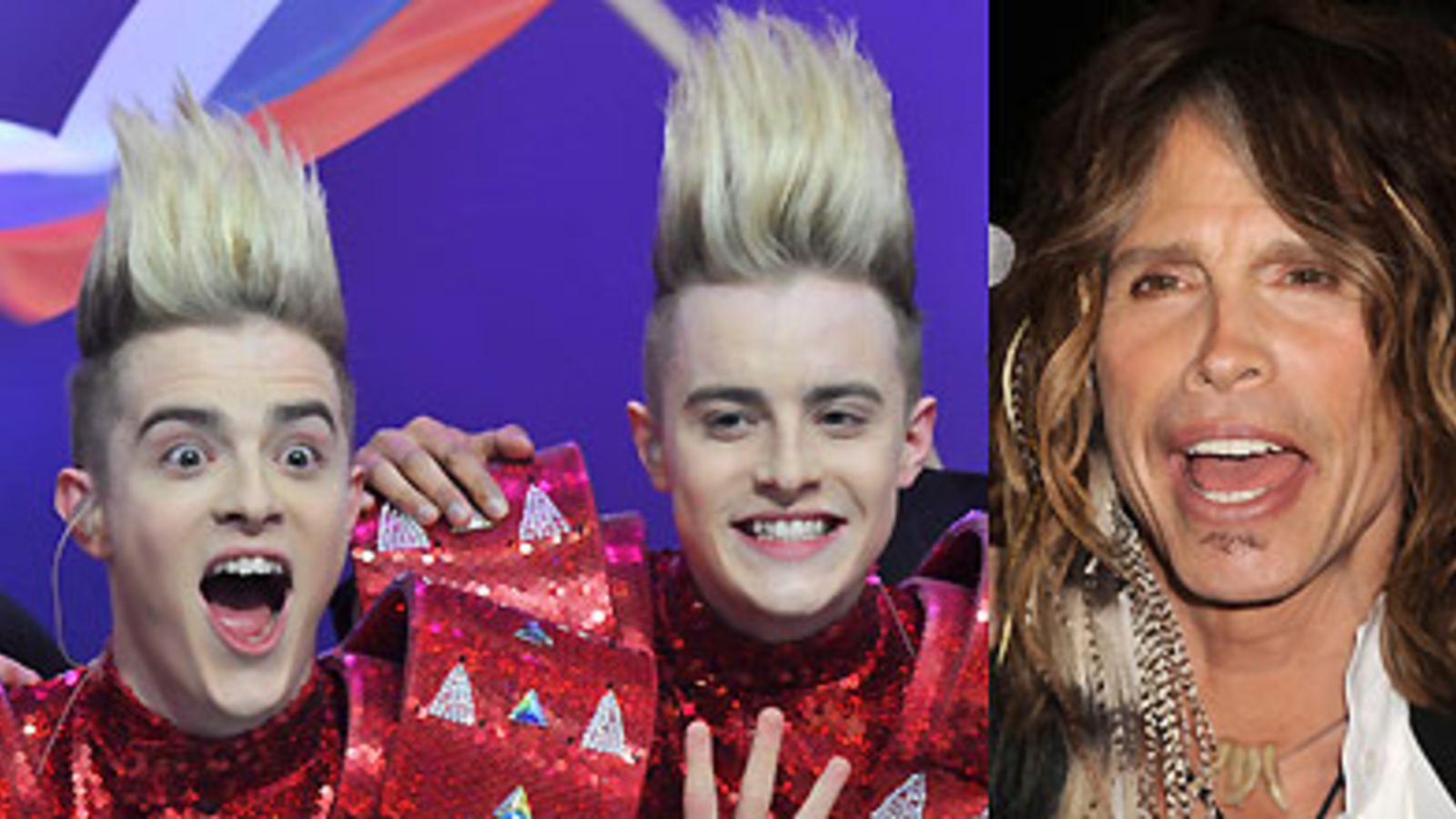 Jedward: Singen mit Steven Tyler und vor Obama
