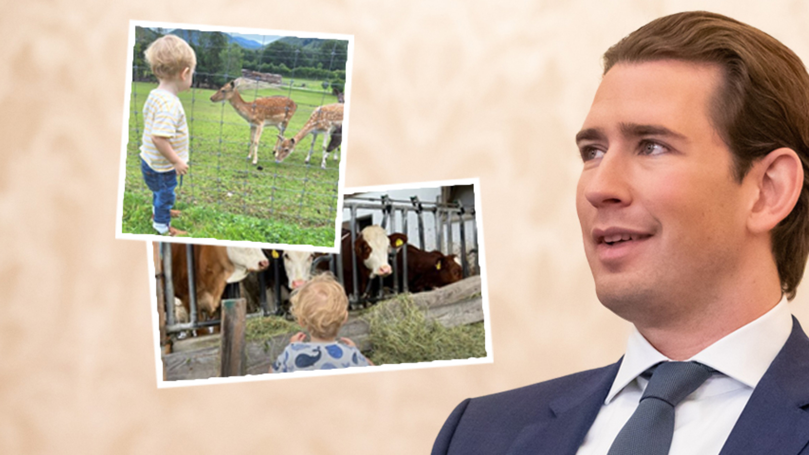 Kurz zeigt seinen Sohn Konstantin - oe24.at