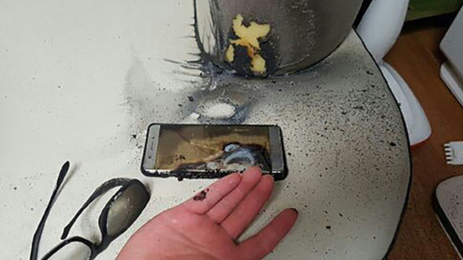 Neues Galaxy Note 7 explodierte