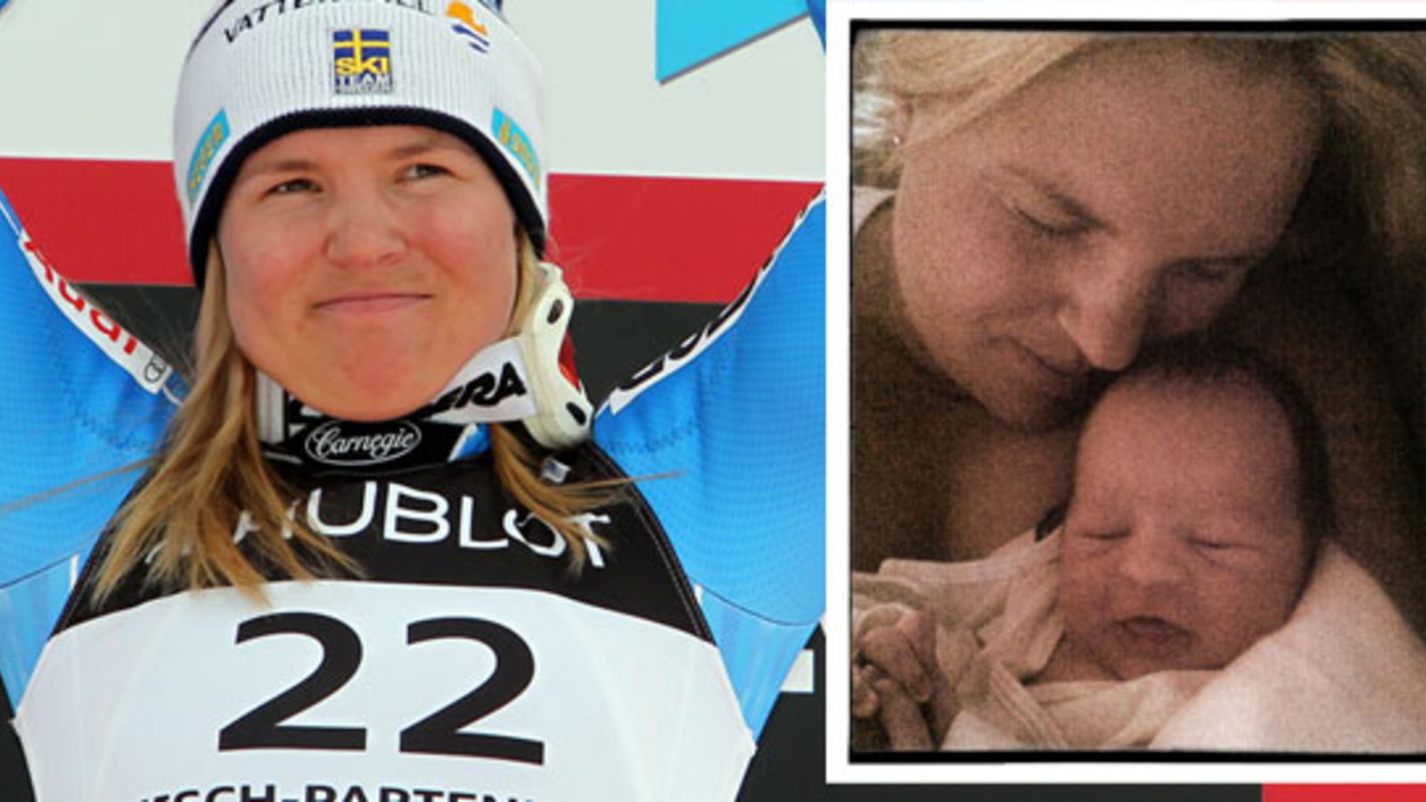 Ski-Star Anja Pärson ist Mama eines Buben