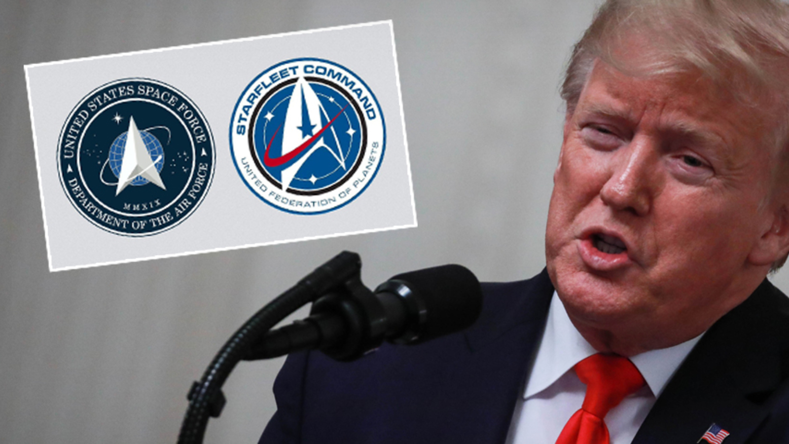 Shitstorm gegen Trumps "Space Force"-Logo