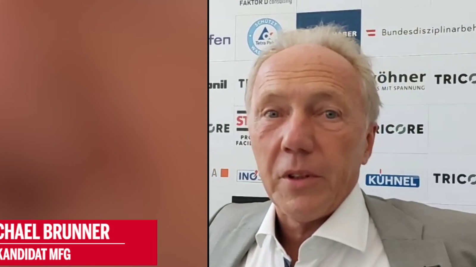 Michael Brunner übergibt Unterstützungserklärungen - oe24.at