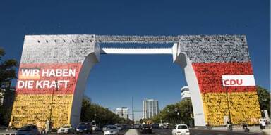 CDU wirbt mit Riesen-Wahlplakat