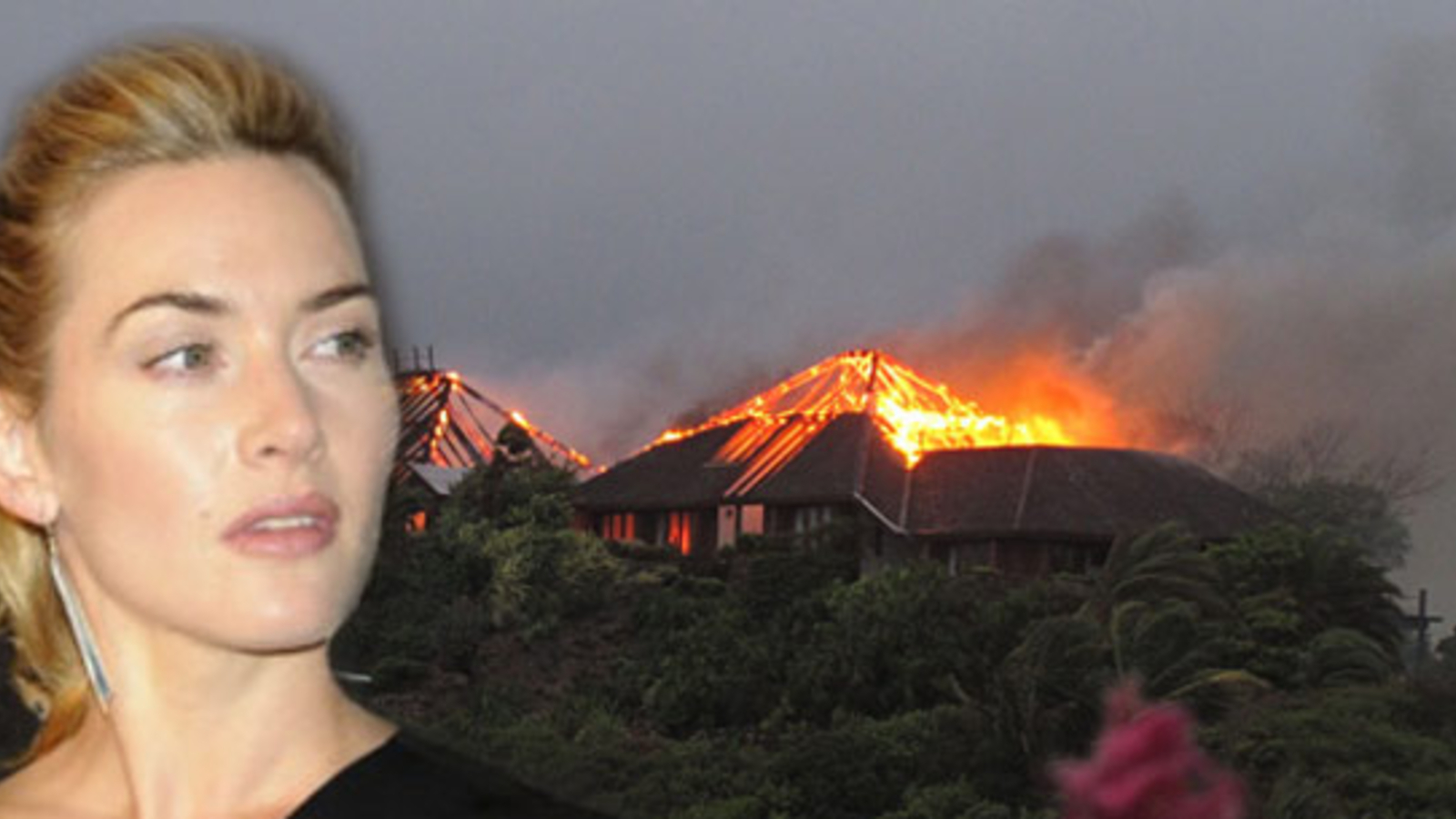 Kate Winslet entkam Feuer in Branson-Villa